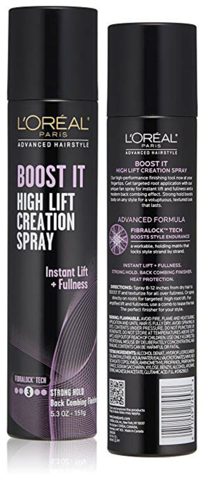 LOreal Boost It Hair Spray Advanced High Lift Creation Spray