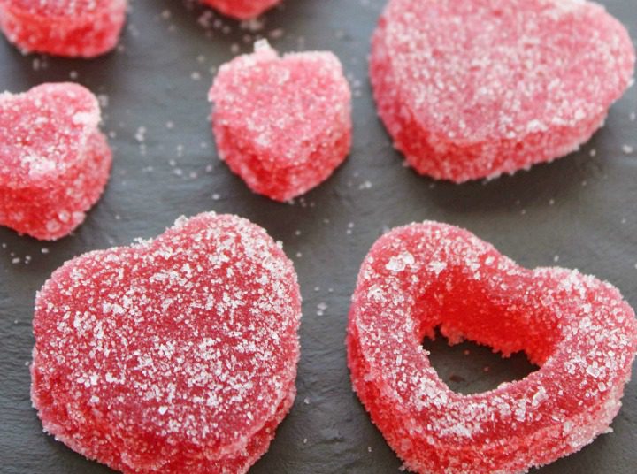 Valentine's Day Red Heart Gumdrops Recipe Candy
