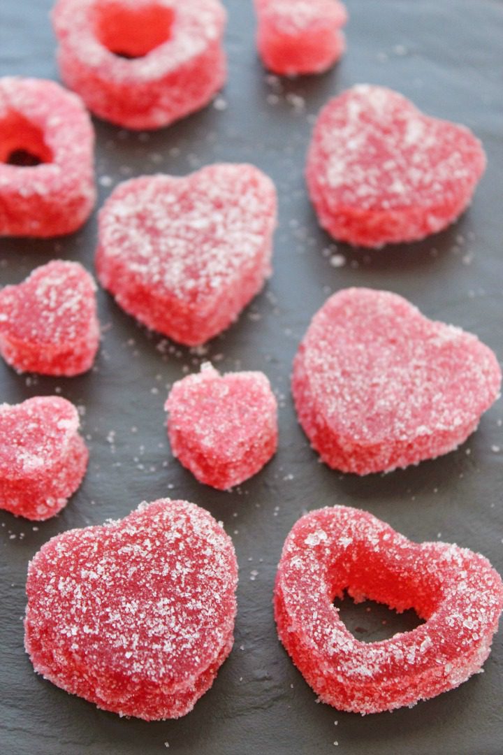 Valentine's Day Red Heart Gumdrops Recipe Candy