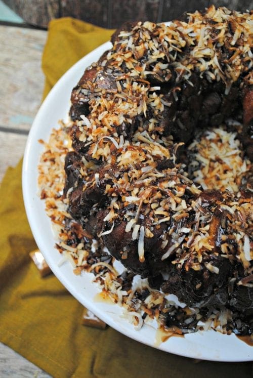 Samoa Chocolate Monkey Bread Recipe Baked Breakfast Pastry