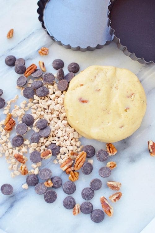 Toffee Pecan Shortbread Cookies Tarts Dessert Recipe Chocolate