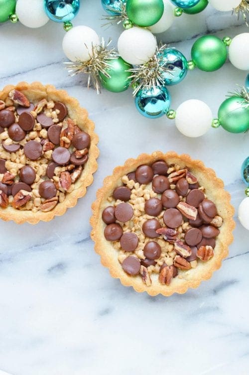 Toffee Pecan Shortbread Cookies Tarts Dessert Recipe Chocolate