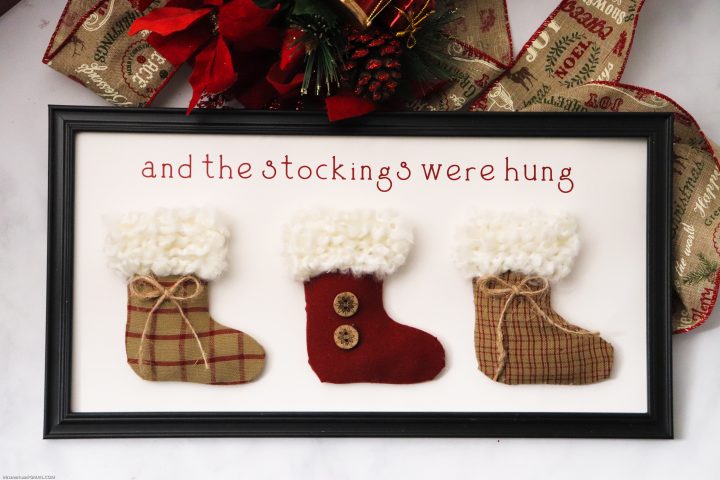 DIY And The Stockings Were Hung Christmas Sign Holiday Decor