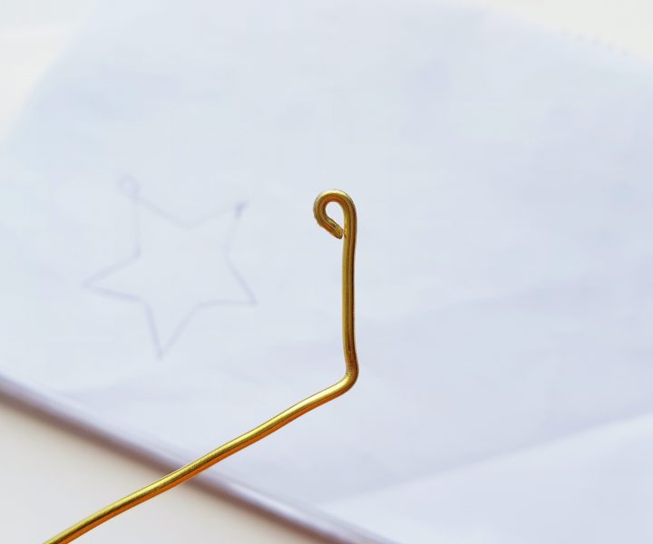 DIY Beaded Wire Star Christmas Ornament Christmas