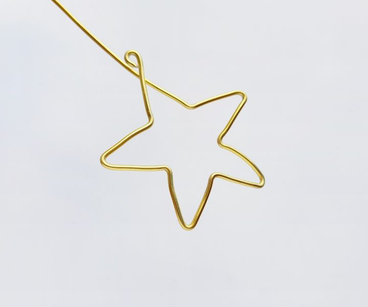 DIY Beaded Wire Star Christmas Ornament Christmas