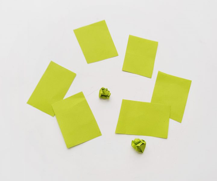 DIY Crumpled Paper Christmas Tree Craft Holiday Decor