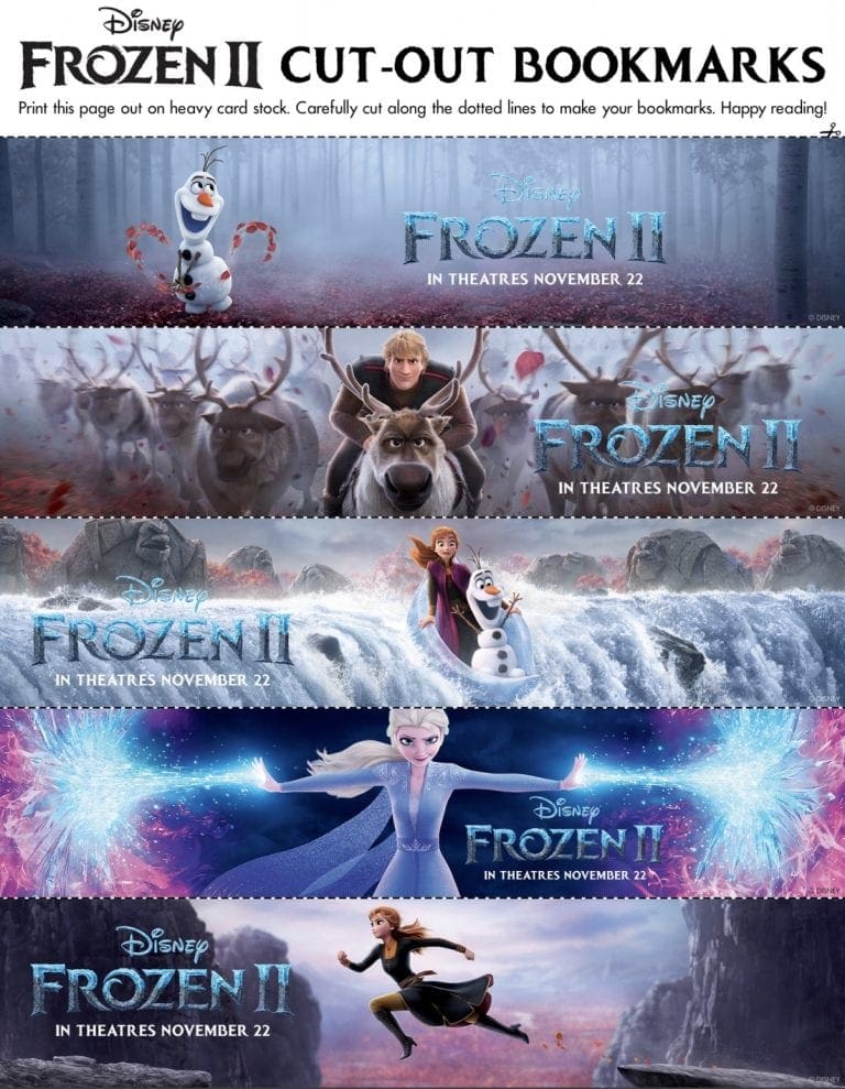 FROZEN II Printables Recipes Activity Sheets and Games Disney