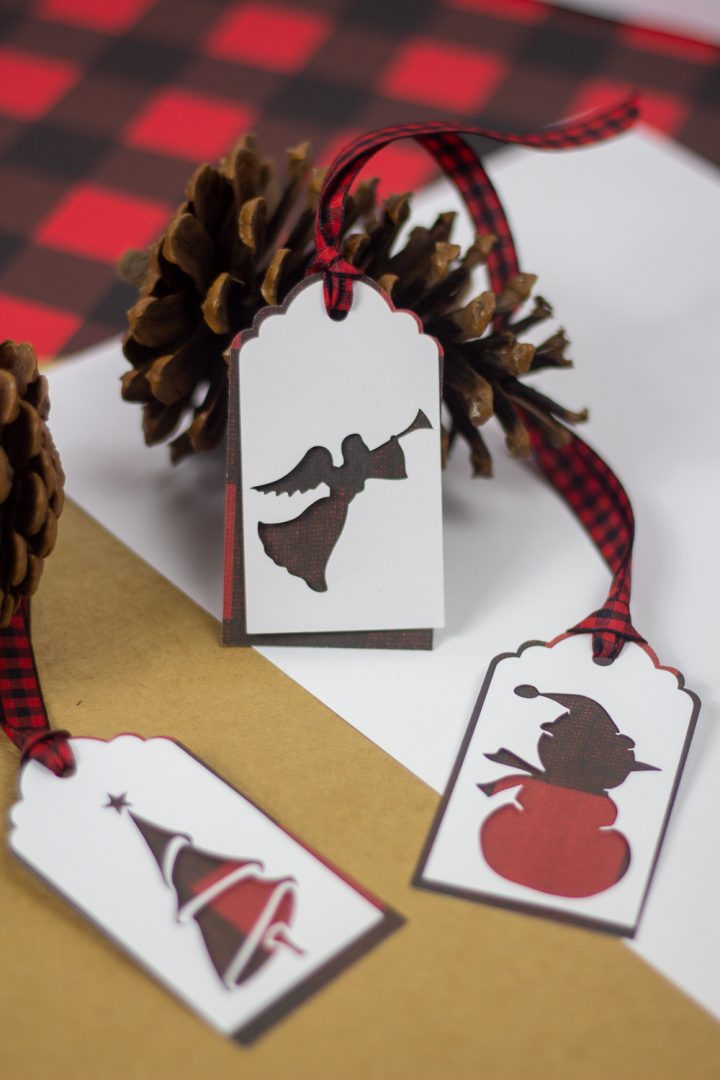 Free Printable Red Buffalo Plaid Christmas Gift Tags