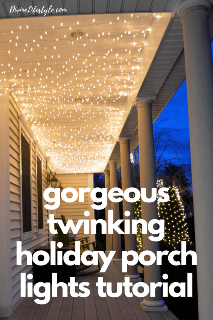 Gorgeous Twinking Holiday Porch Lights Tutorial Christmas decor