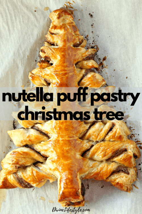 Nutella Pastry Puff Recipe Christmas Tree Holiday Dessert