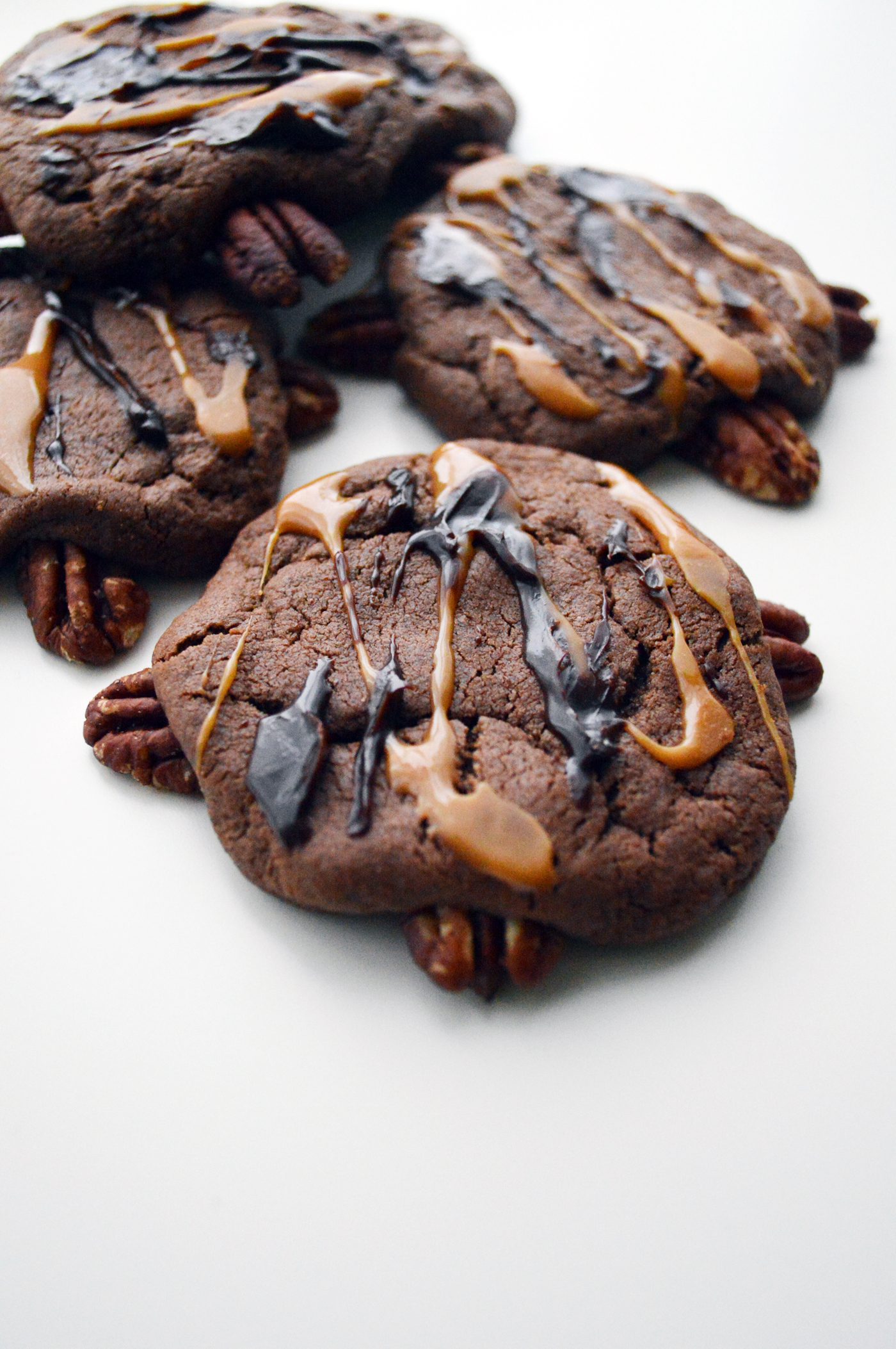 Double Chocolate Turtle Cookies Recipe Divine Lifestyle