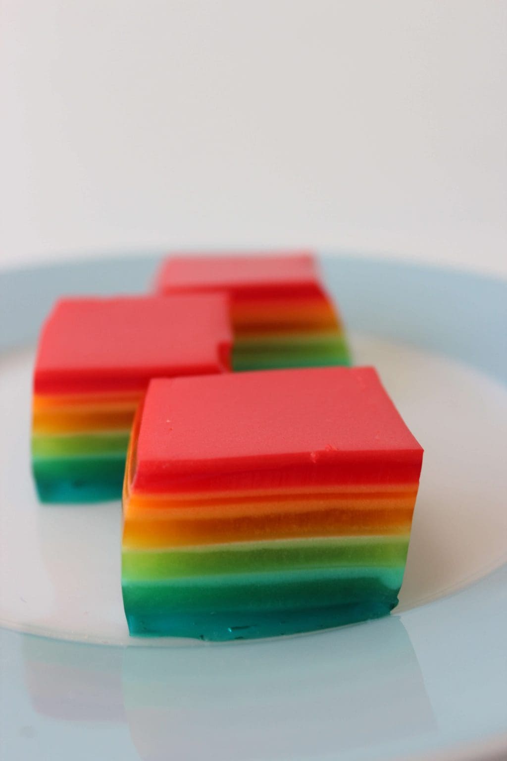 Rainbow Jello Squares Fun PRIDE Dessert Divine Lifestyle