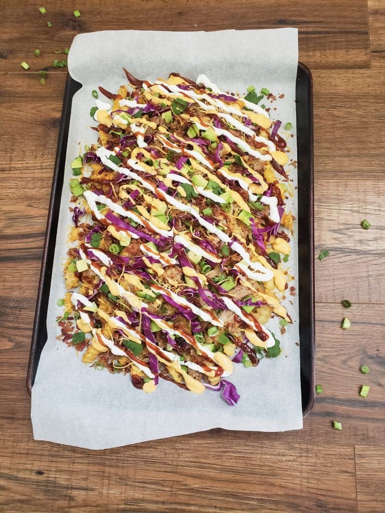 BBQ Pulled Pork Nachos Recipe Cowboy Nachos Divine Lifestyle