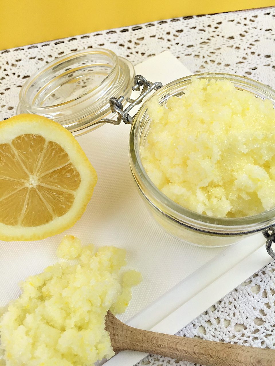 Lemon Zesty Scrub Beauty Body Scrub Sugar