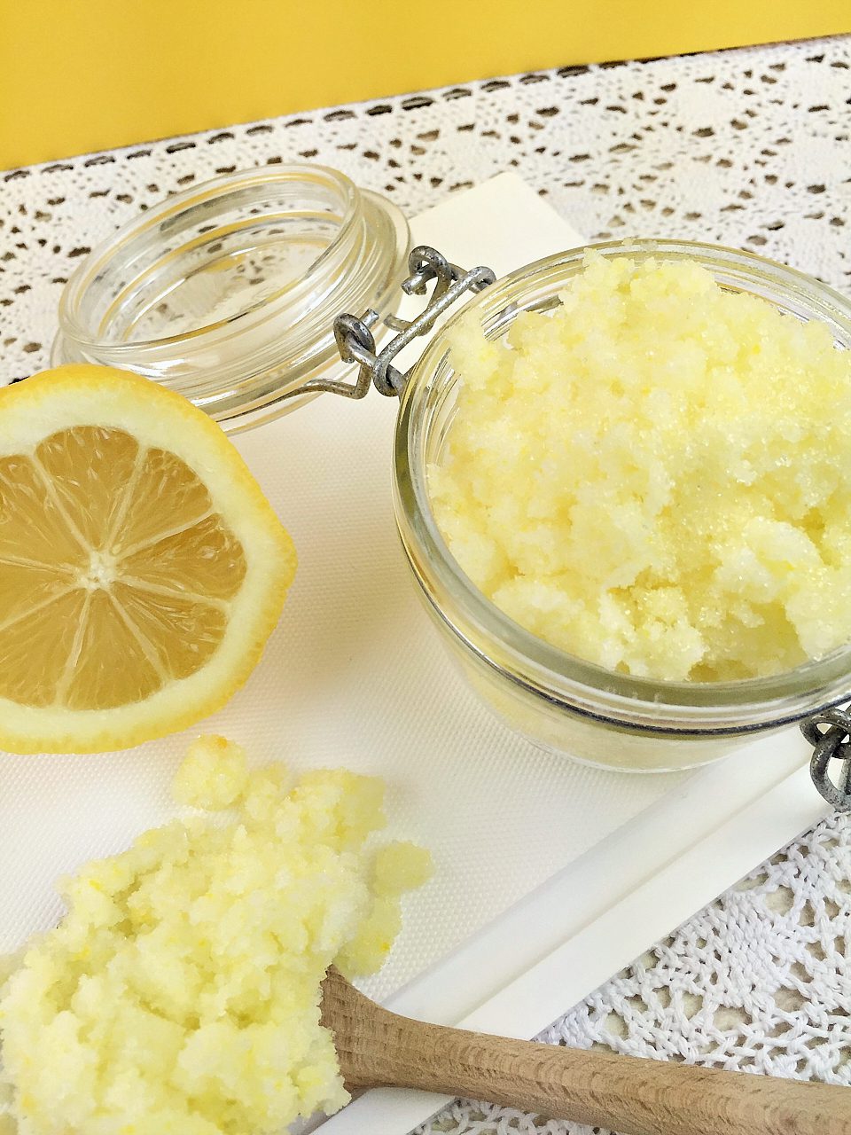 Lemon Zesty Scrub Beauty Body Scrub Sugar