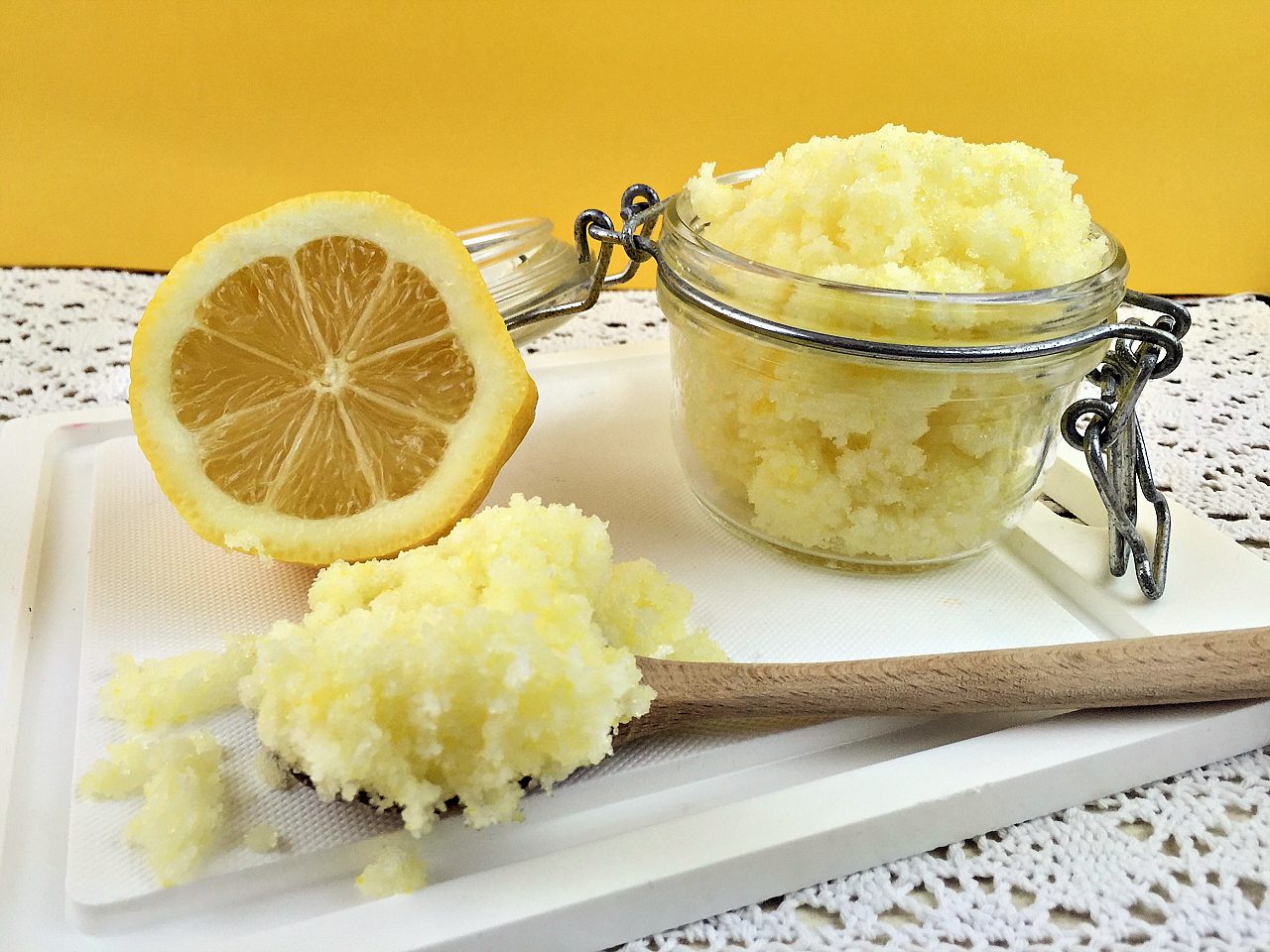 Lemon Zesty Scrub Beauty Body Scrub Sugar
