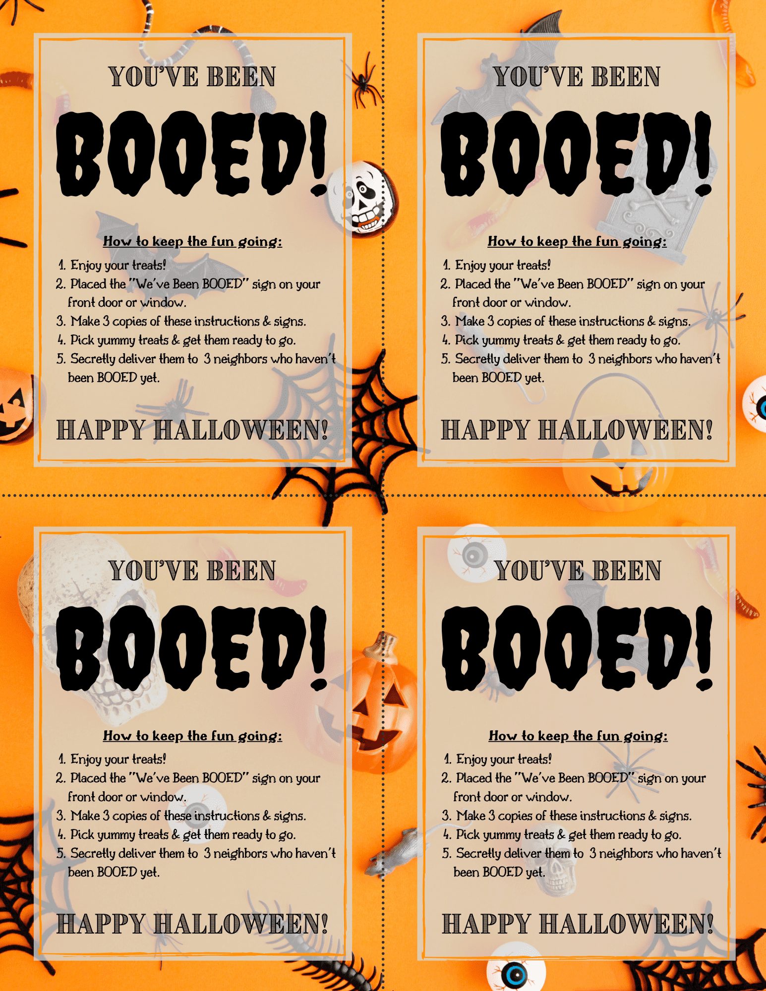 FREE You've Been Booed Halloween Printable Divine Lifestyle