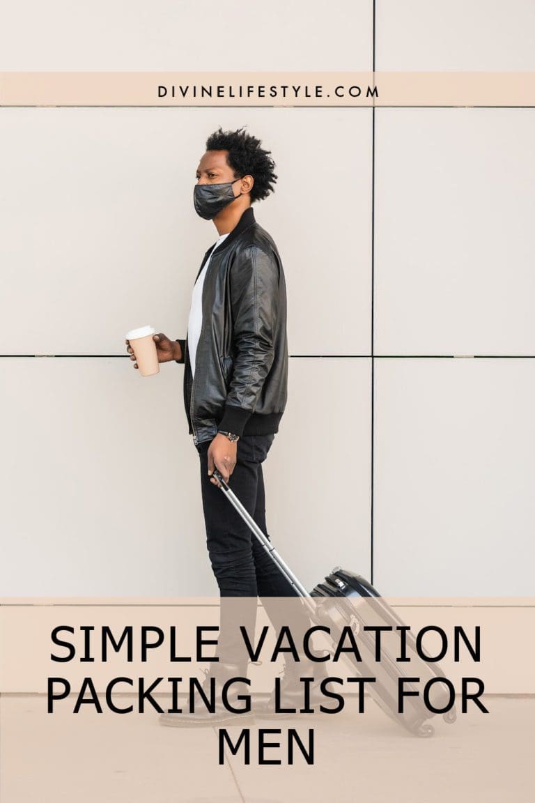 Simple Vacation Packing List for Men