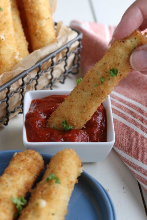 How to Make Mozzarella Sticks with String Cheese