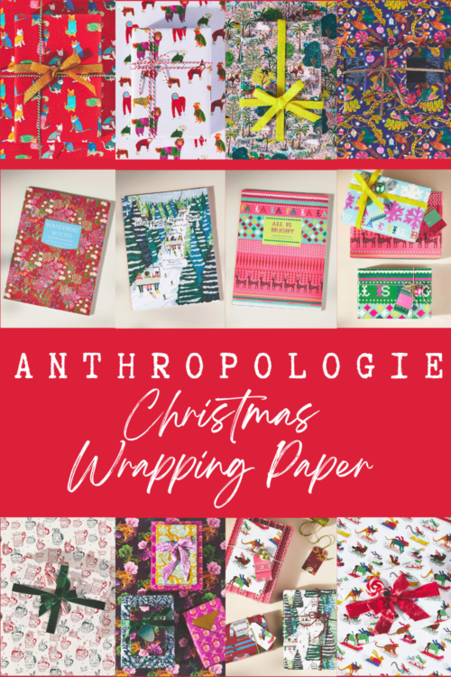 Anthropologie Christmas Wrapping Paper