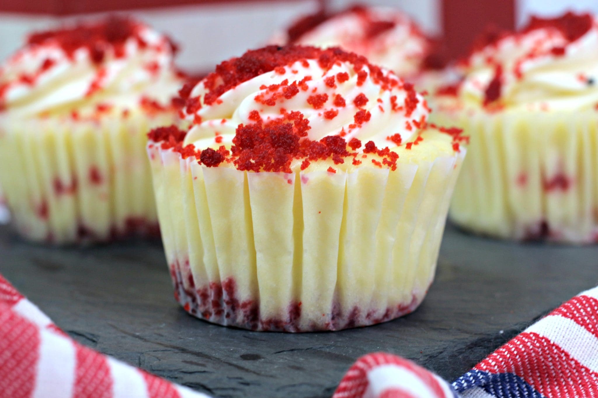 Red Velvet Cheesecake Cupcakes