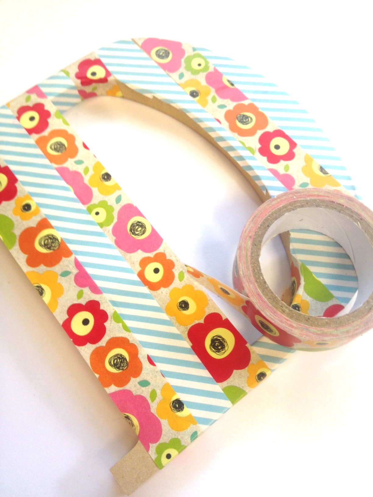 Letter Art Crafts for Letter D Washi Tape Ideas