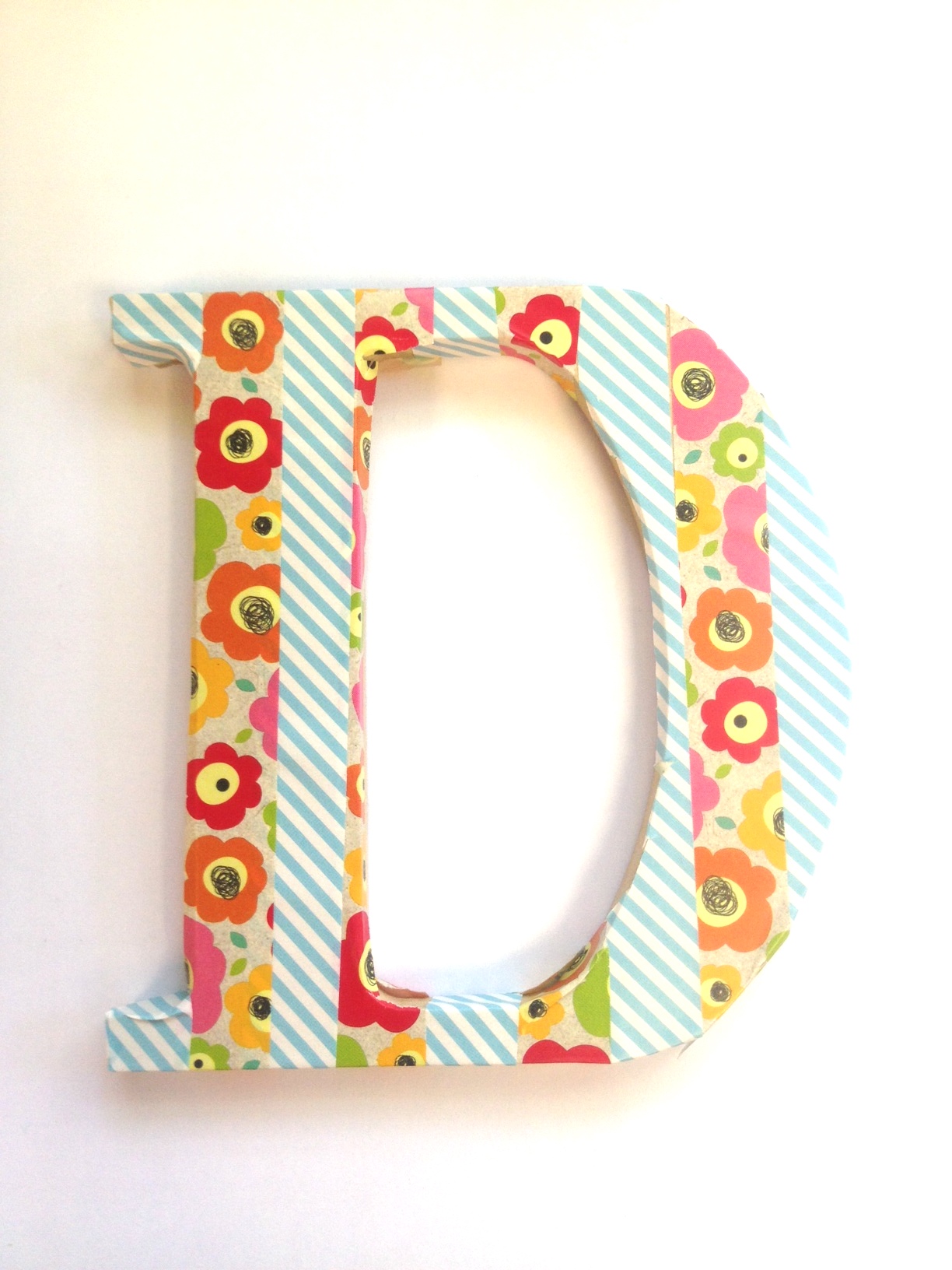 Letter Art Crafts for Letter D Washi Tape Ideas
