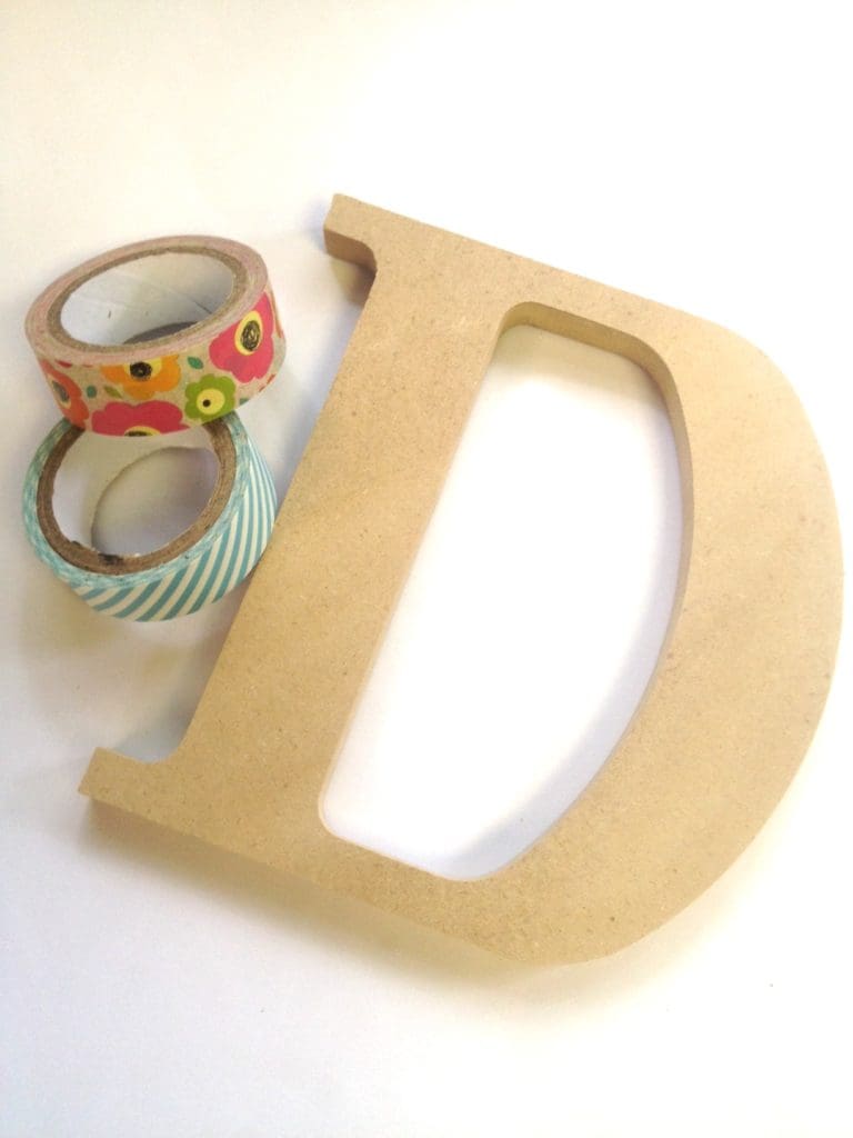 Letter Art Crafts for Letter D Washi Tape Ideas