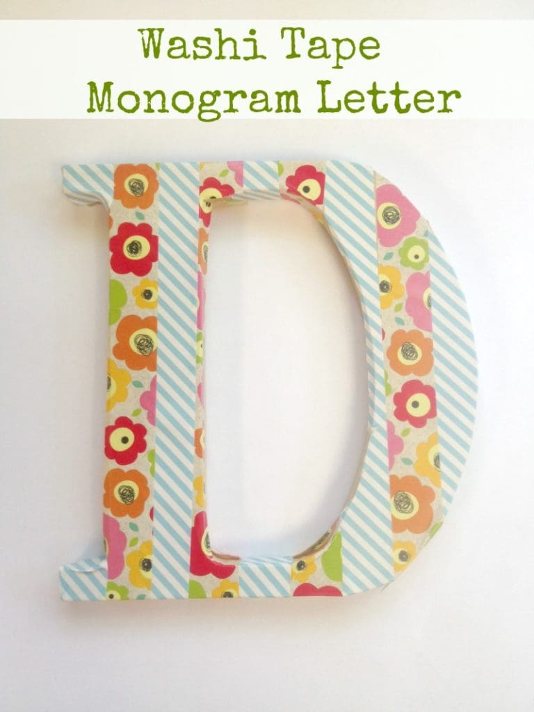 Letter Art Crafts for Letter D Washi Tape Ideas