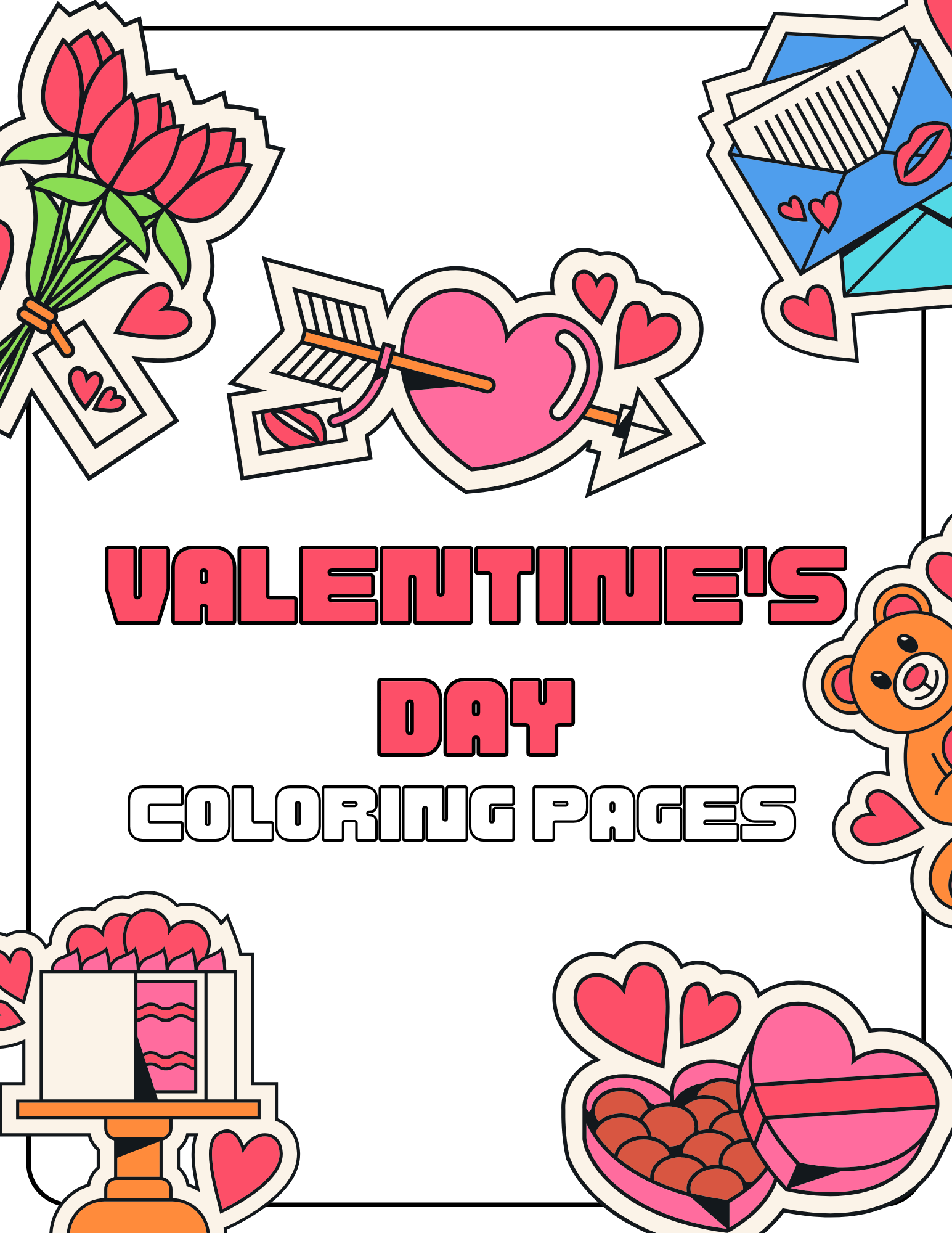 Valentine's Day Printable Coloring Pages