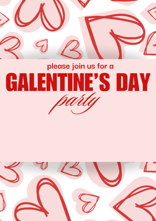 Printable Galentine's Day Invitation