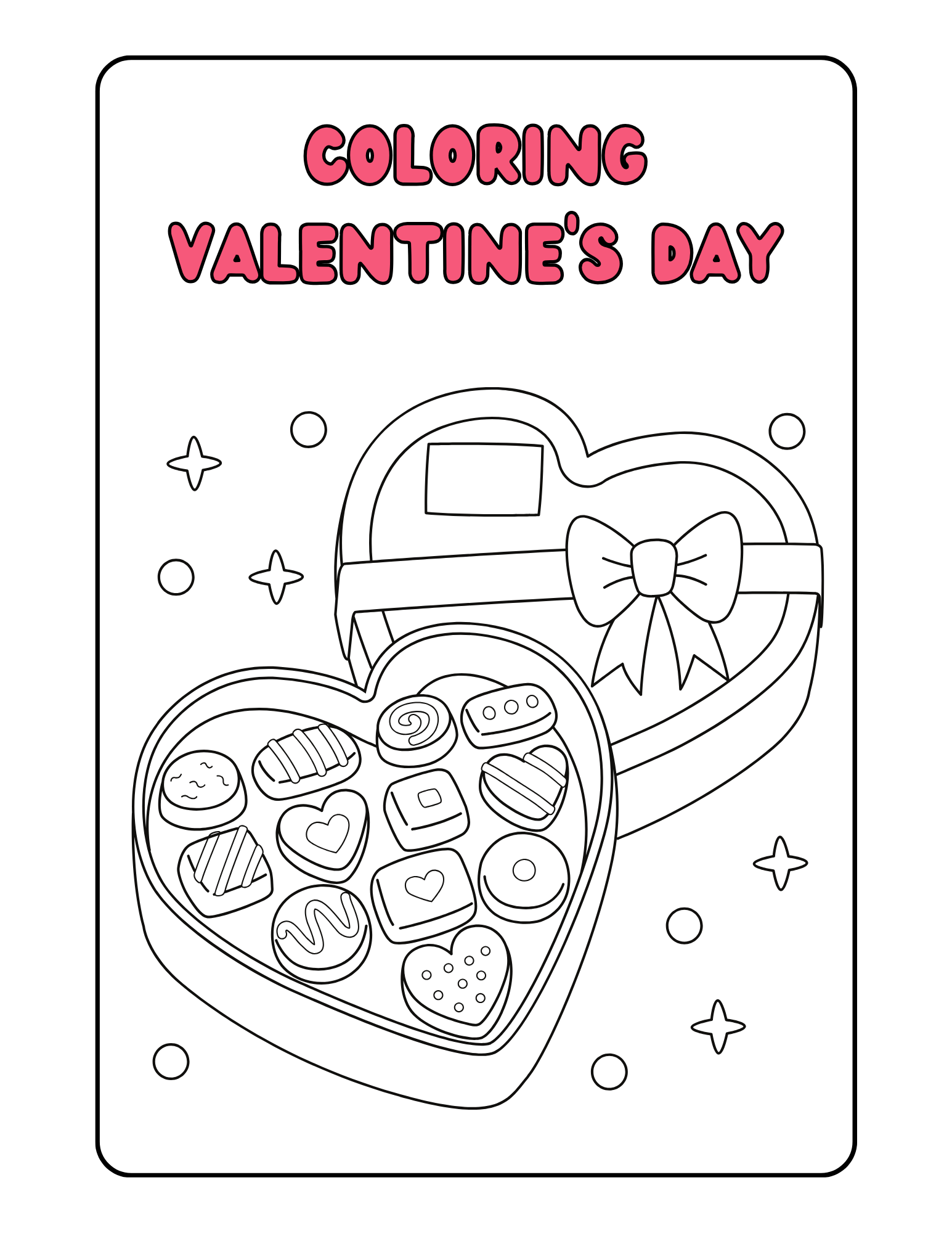 Valentine's Day Printable Coloring Pages