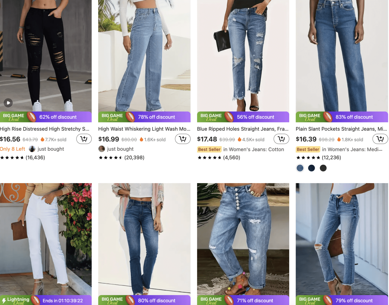 Women's Temu Clothing