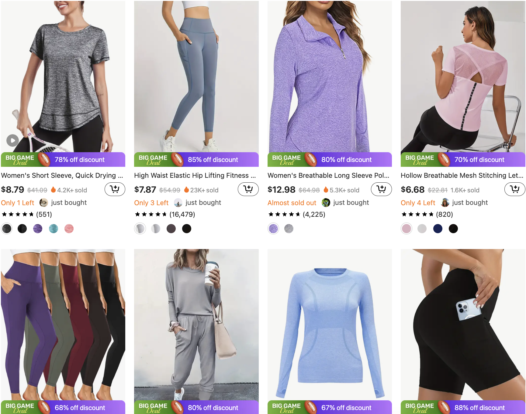 Women's Temu Clothing