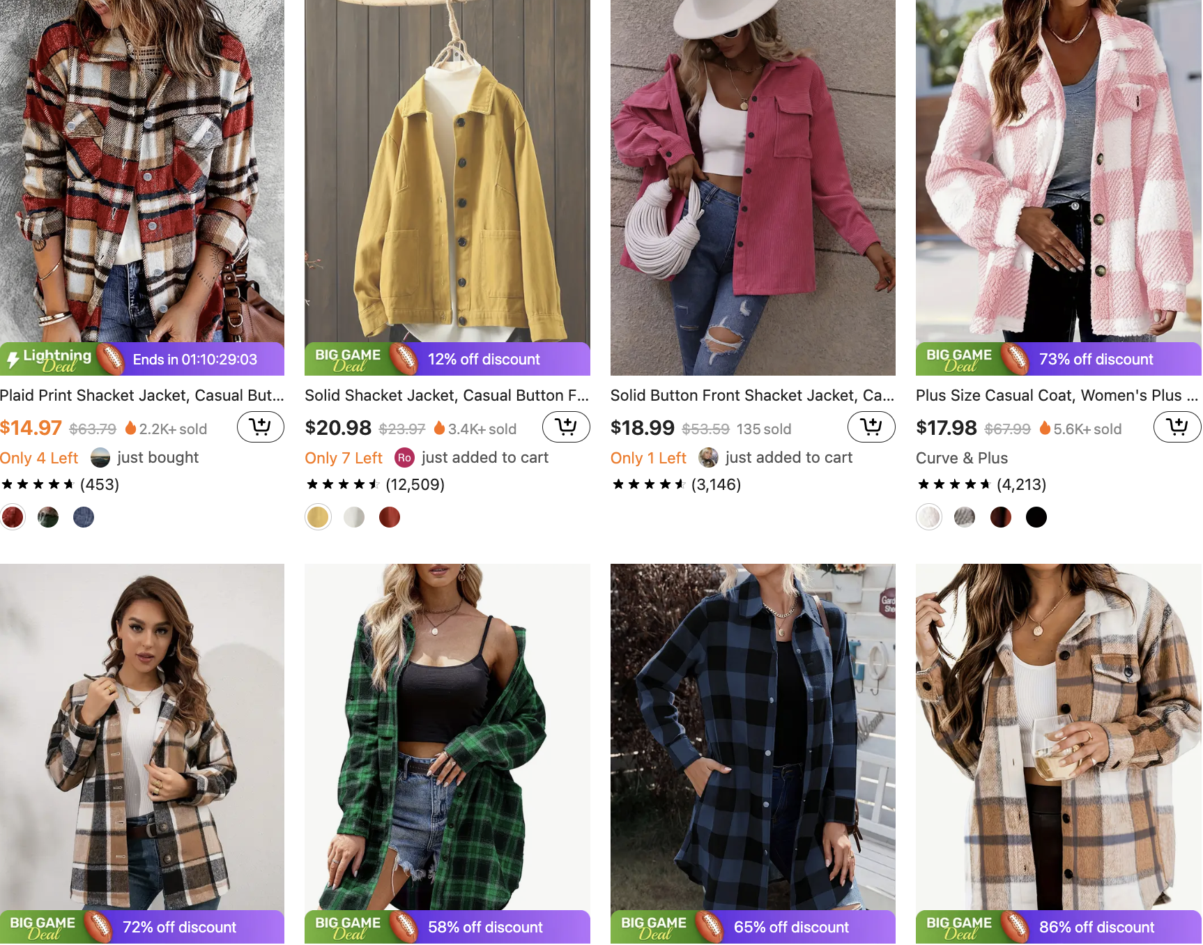 Women's Temu Clothing