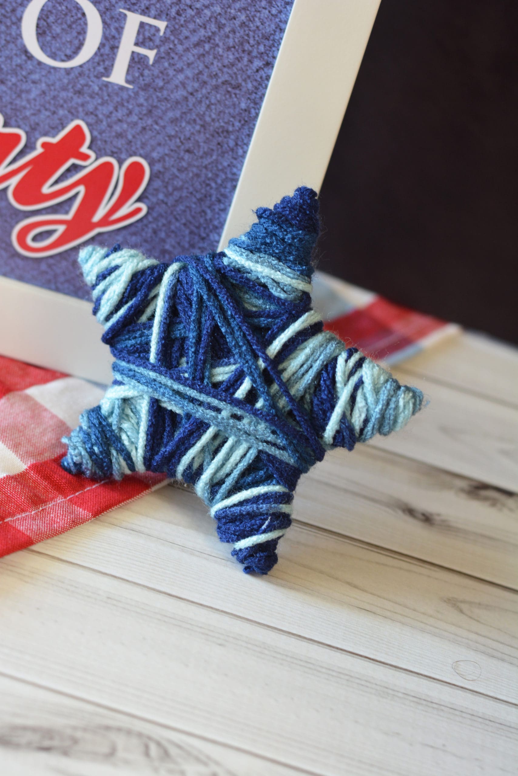 DIY Americana Artwork Sweet Liberty Picture Frame Craft